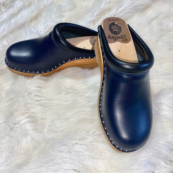 Troentorp | Shoes | Vintage Troentorp Leather Wood Clogs Shoes Swedish ...